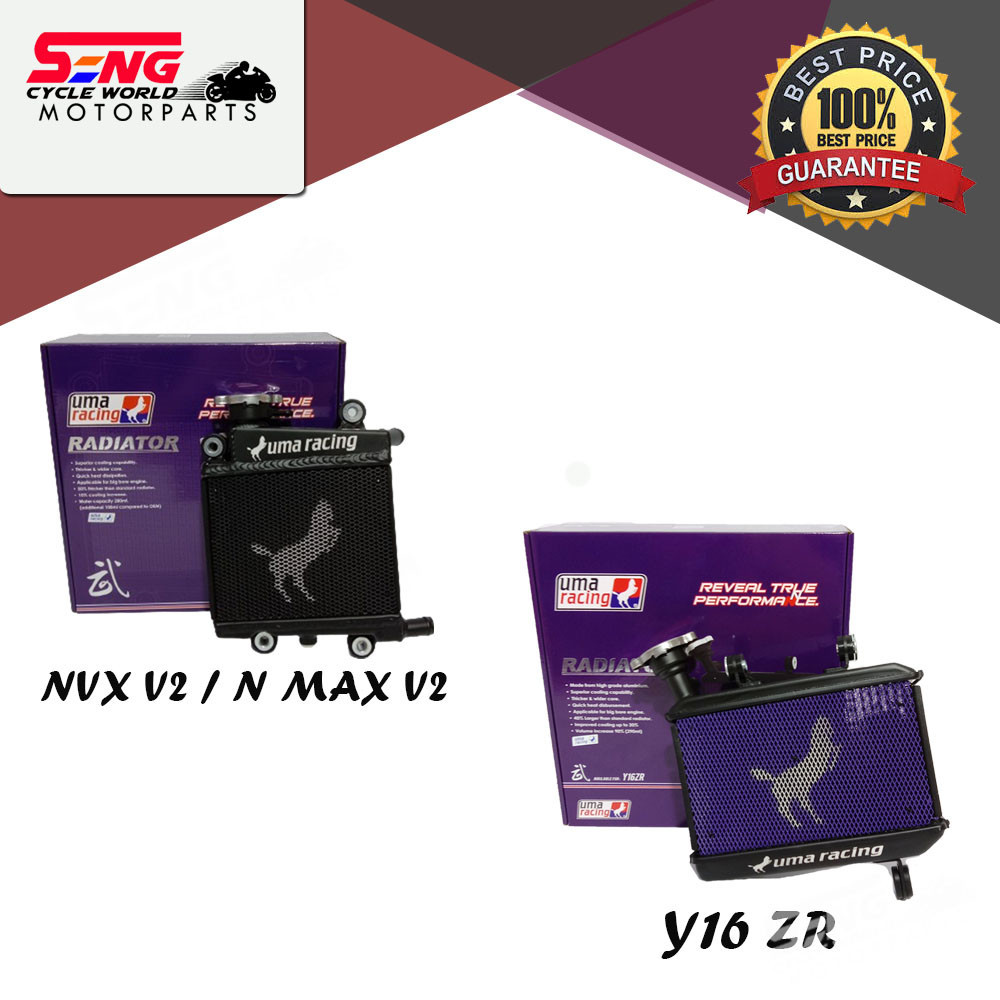 YAMAHA Y16 ZR , NVX V2 / NMAX V2 RACING RADIATOR (290ML/280ML) UMA ...