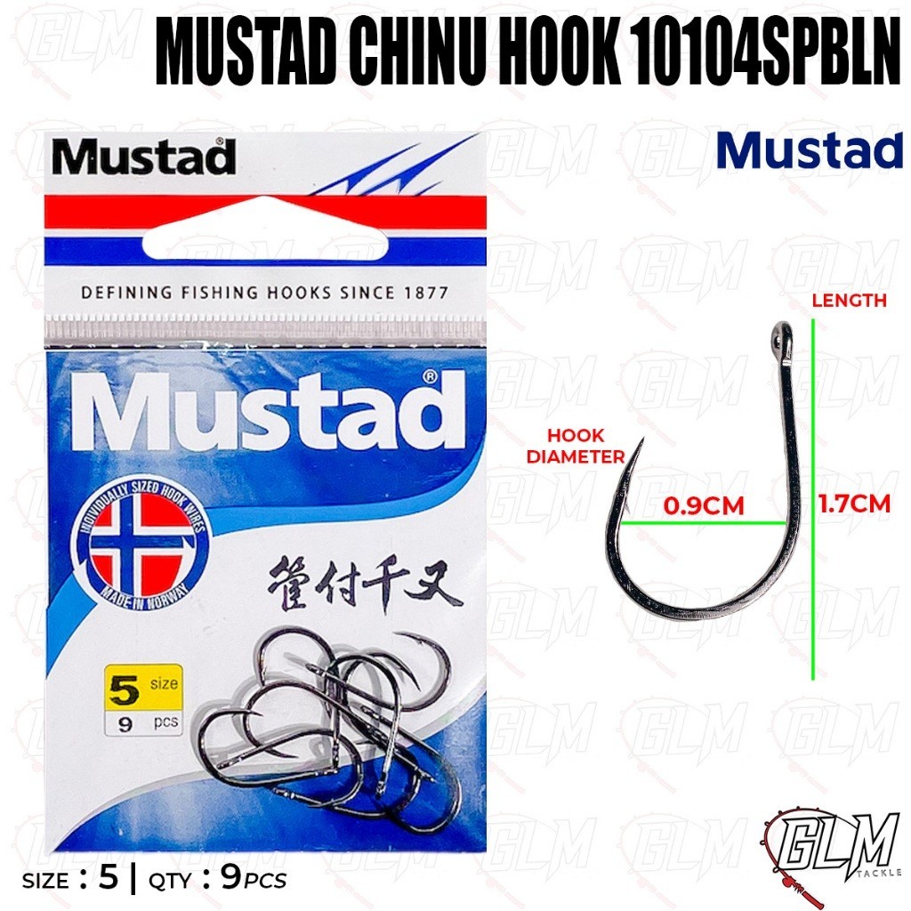 MUSTAD CHINU HOOK FOR FISHING ( MADE IN NORWAY ) | Shopee Malaysia