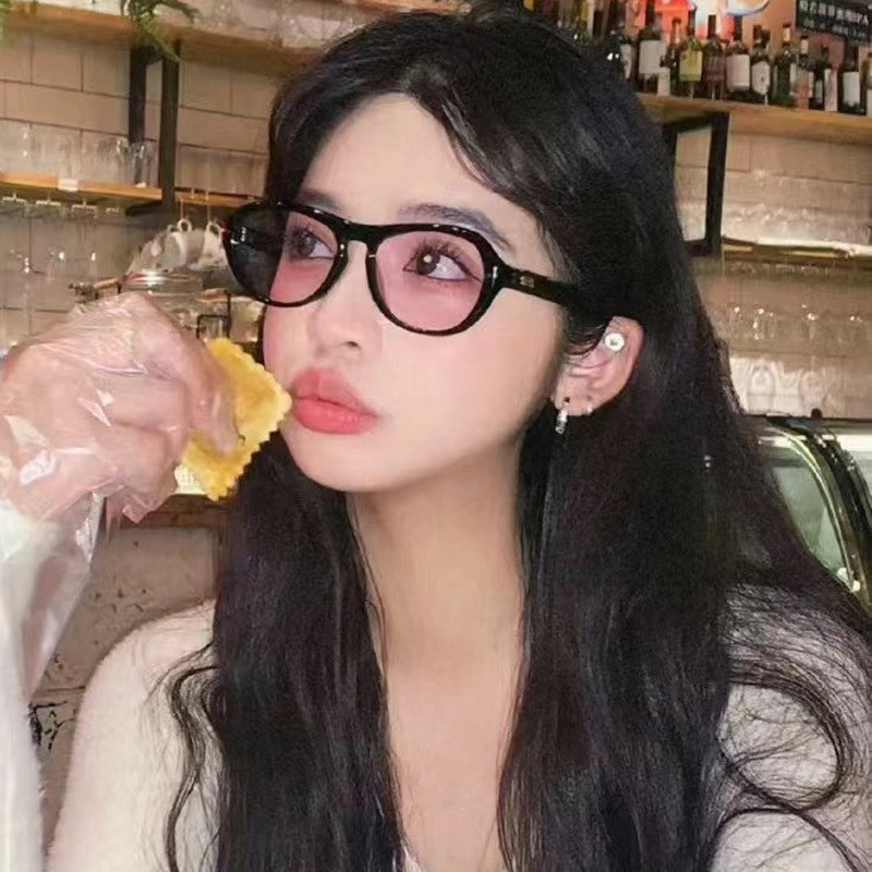 New American Hip-Hop Pink Sunglasses Female Hot Girl Street Fashion ...