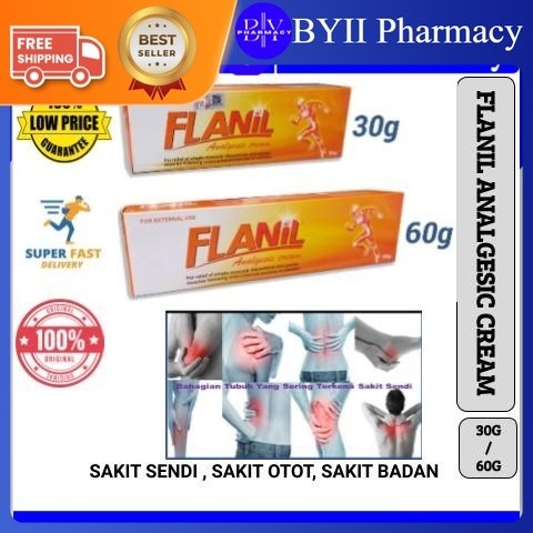 FLANIL ANALGESIC CREAM 30G/ 60G (EXP: 9/2025) | Shopee Malaysia