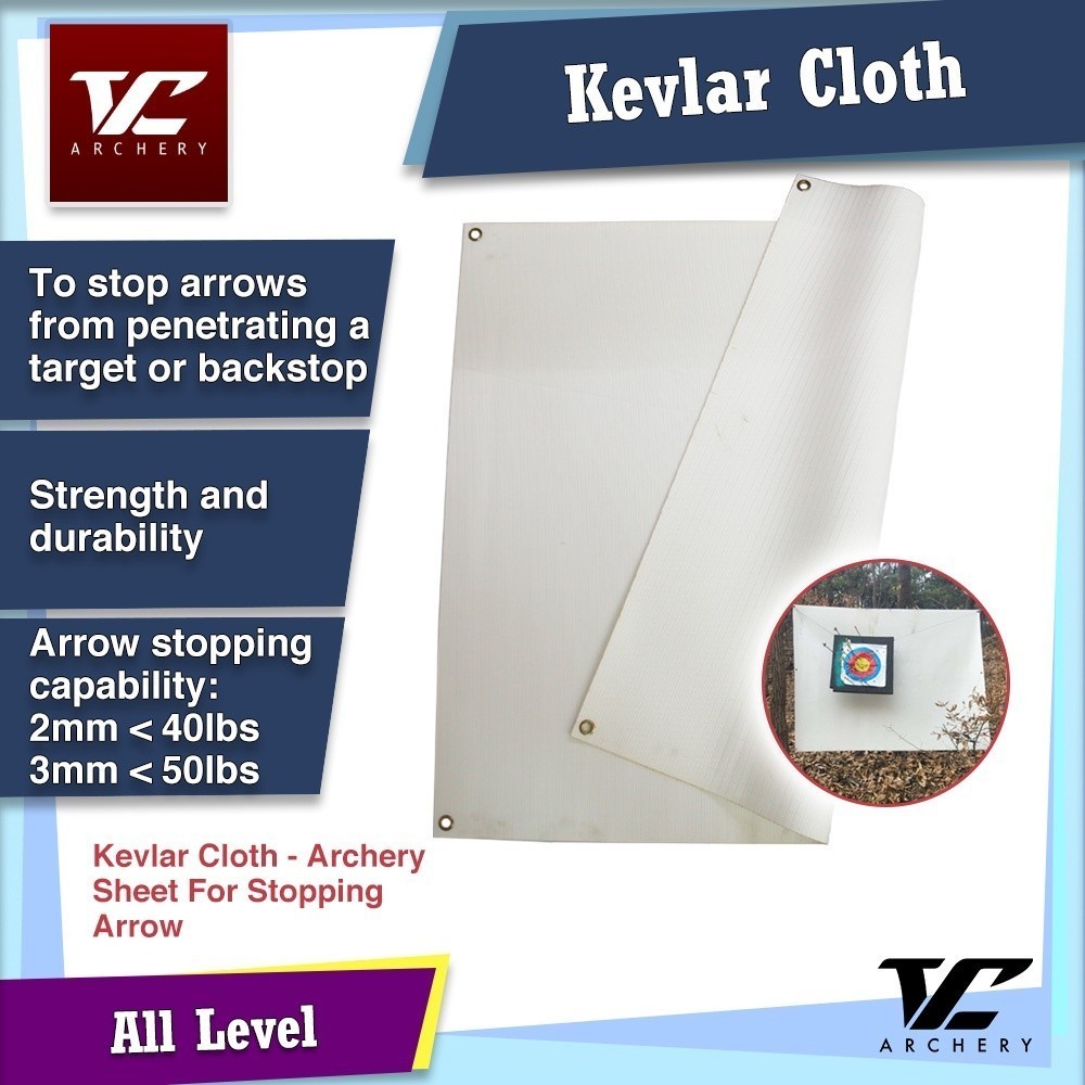 V Club Archery Kevlar Cloth - For Stopping Arrow - Thickness 2mm / 3mm ...