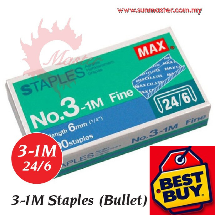 Max 3-1M (24/6) Staples (1s) | Shopee Malaysia