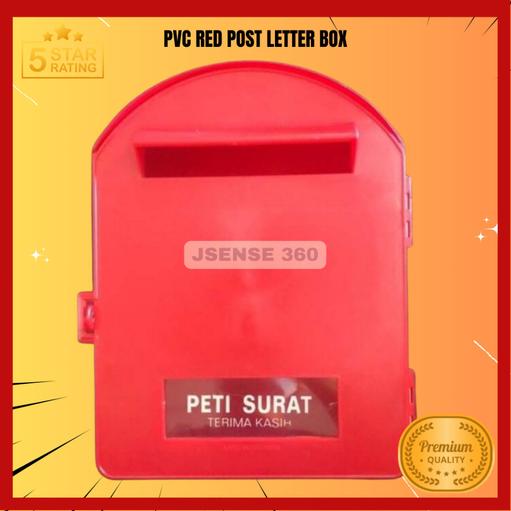 PVC Red Post Letter Box / Plastic Mail Box / Peti Surat Plastik ...