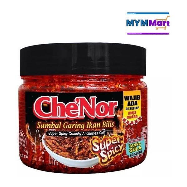 Che Nor Super Spicy Fish Bilis Crispy Sambal 150g | Shopee Malaysia