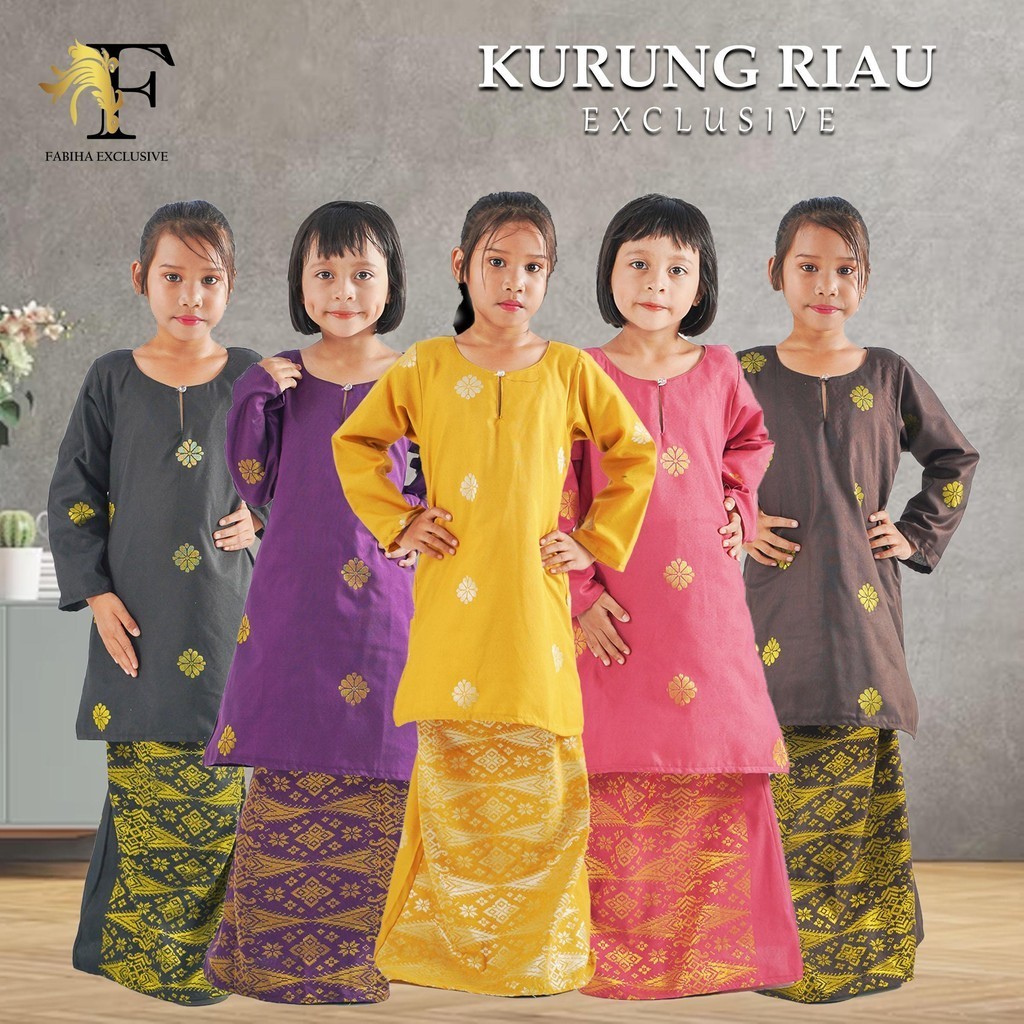 By Fabiha Exclusive | Baju Songket Tenun Soft Cotton | Kurung Riau ...