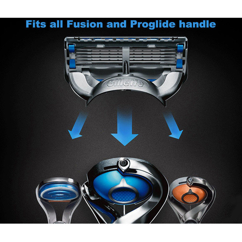 Gillette Fusion 5 ProShield Chill Razor Blade Men's Shaving Razor 5 ...