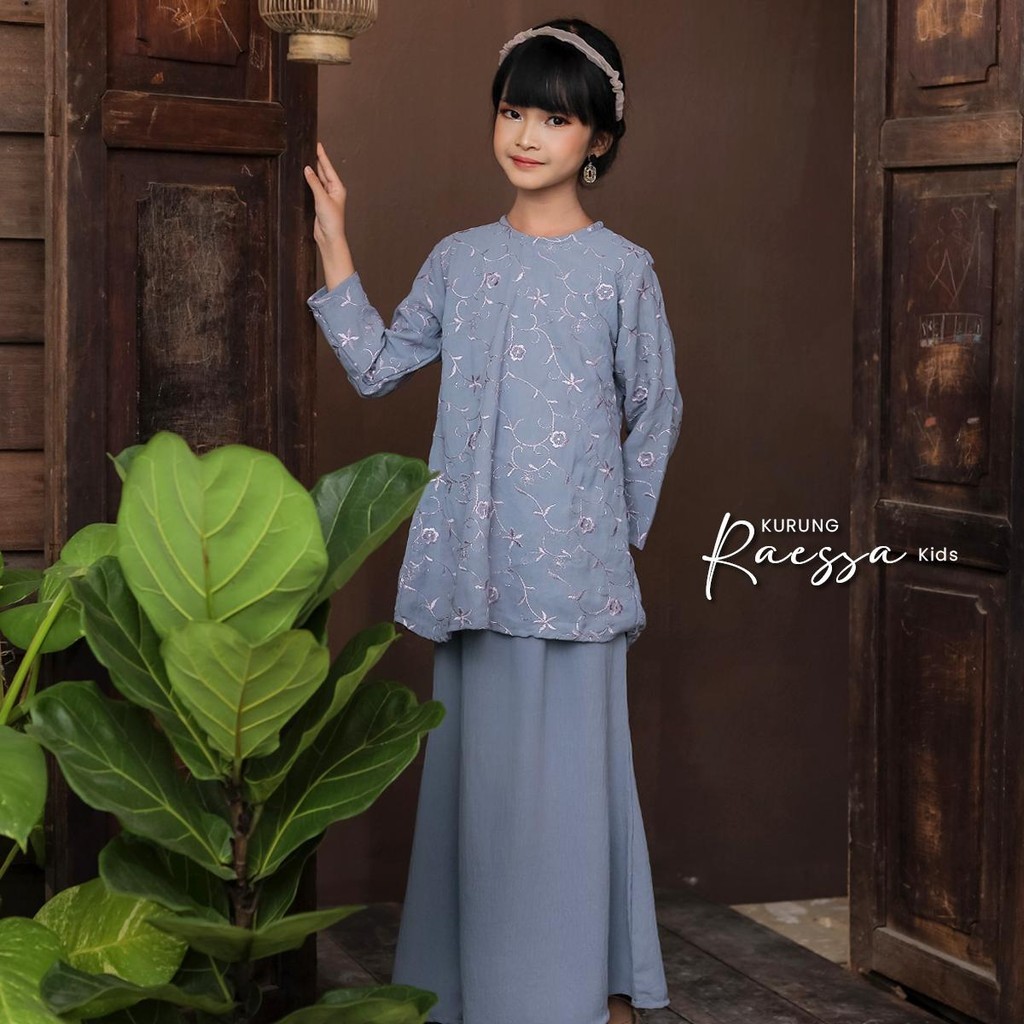 TUNIKMY Baju Kurung Raessa Kids | Set Baju Sedondon Ibu dan Anak | Baju ...