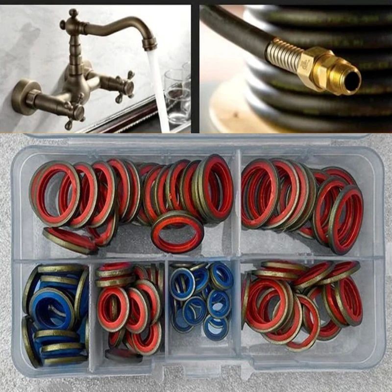 100pcs M6 M8 M10 M12 M14 M16 High Pressure Hydraulic Pipe Seal Pad ...