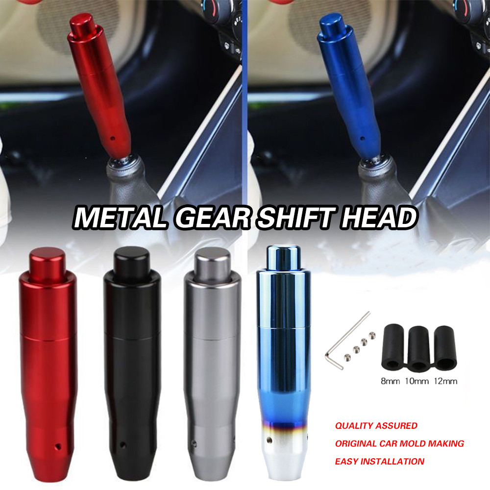 Auto Gear Shift Knob Push Down AluminumSpeed Type R Gear Stick Shift Shifter Gear Knob Car Auto ...