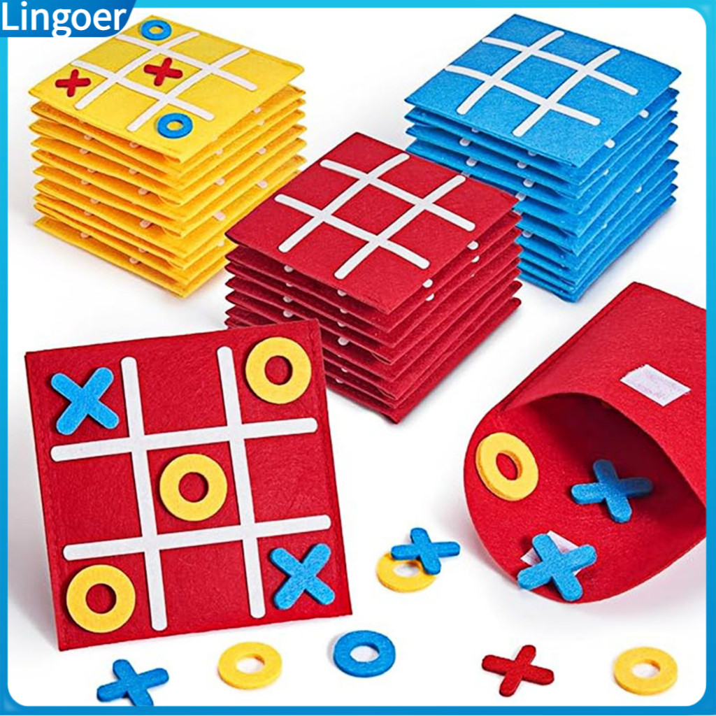 Lingoer| Educational Xo Board Game Xo Puzzle Game Mini Xo Felt Board ...