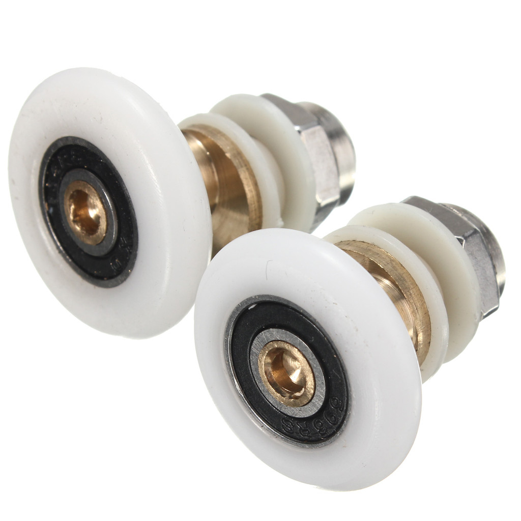 25mm 4pcs/lot Replacement Brass Bathroom Shower Door Roller Runner ...