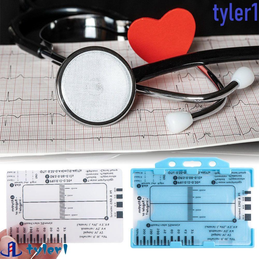 TYLER1 ECG 7 Step Ruler Card, Interpretation Portable Pocket Ecg/Ekg ...