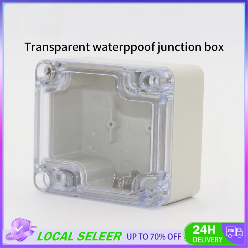 3 Sizes Waterproof Junction Box White Electronic Enclosure Outdoor ...