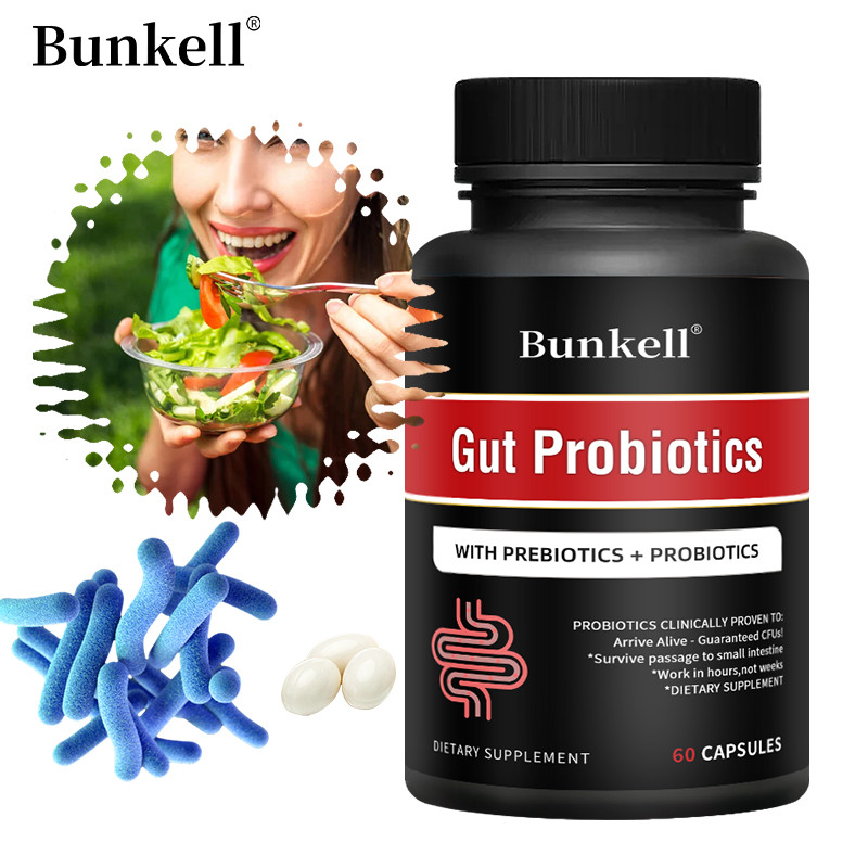 Bunkell Gut Probiotics Supplement Supports Digestive Health, Supports ...