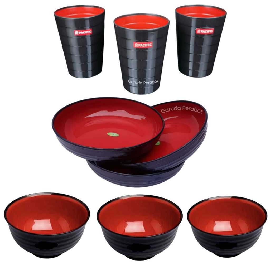 Set of 3 Bowls + 3 Korean Ramen Glasses / Set of 6 Pcs Japanese Noodle ...
