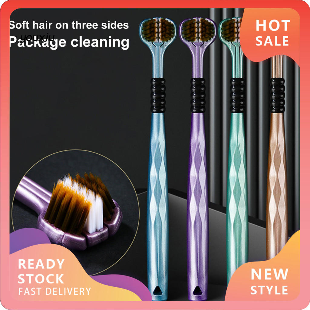 YX High-quality Toothbrush Soft-bristled Toothbrush 3-sided Toothbrush ...