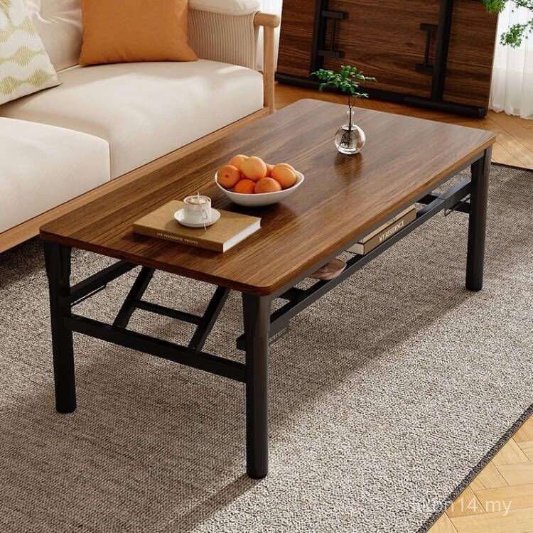 Foldable Coffee Table Living Room Household Solid Wood Small Table ...
