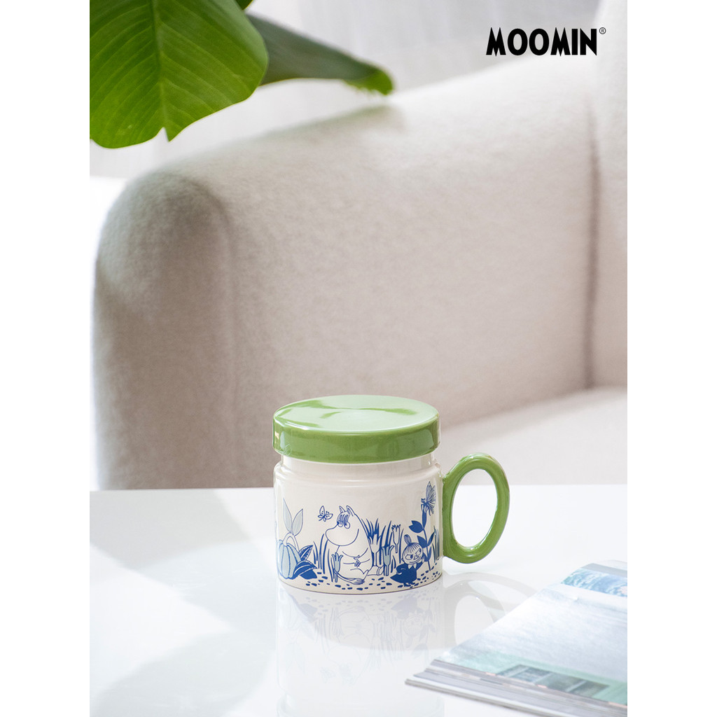 Moomin Mug Retro Praktikal Seramik Bunga Cawan Teh Teh-Air Pemisahan ...