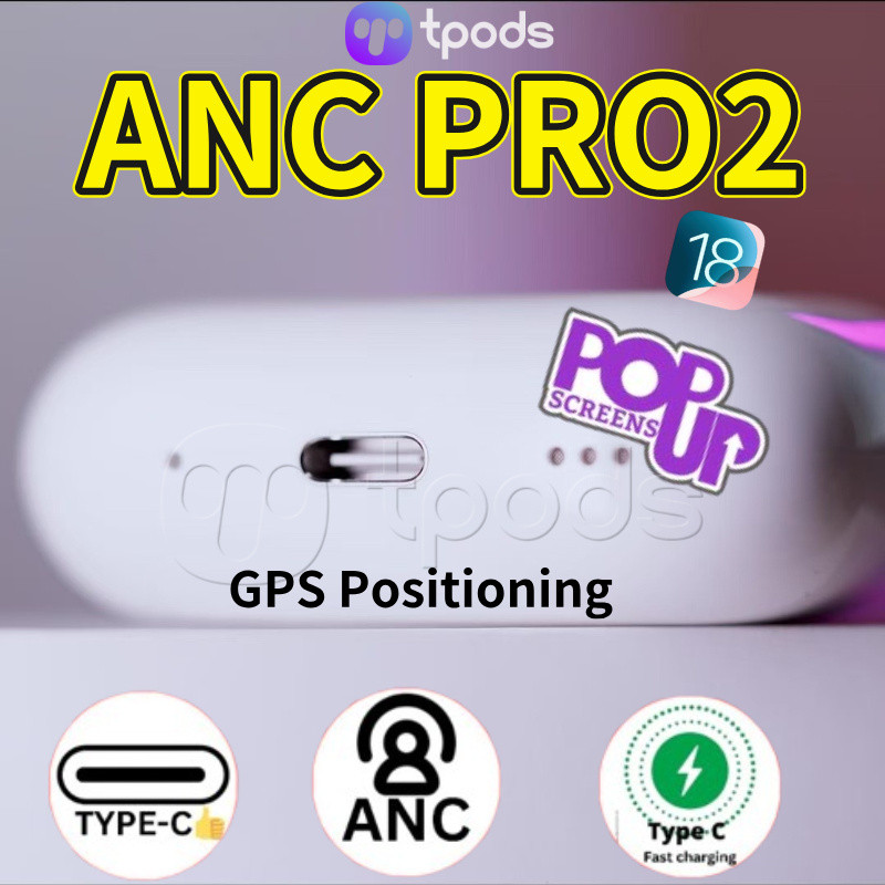 Pro 2 ANC Gen Pro 2 Renamed GPS Wireless Bluetooth Earphones TWS Ultra ...