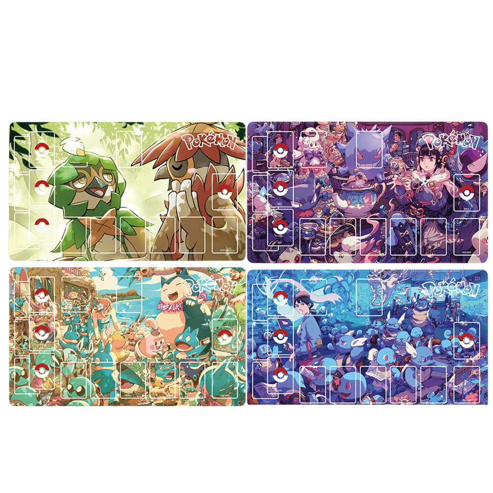 Anime Pokemon Dedicated Game Battle Card Mat Snorlax Bulbasaur 60x35cm ...