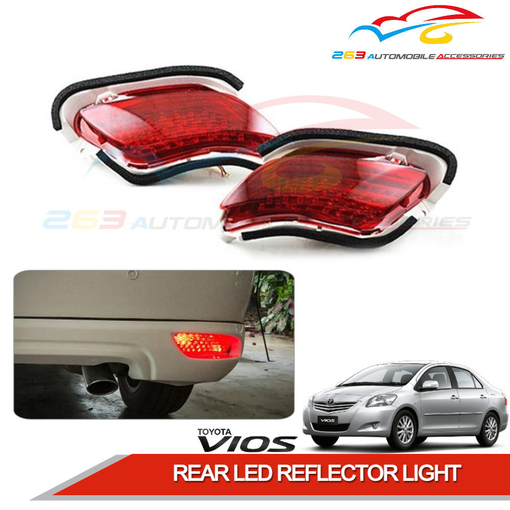 TOYOTA VIOS NCP93 2008-2013 REAR BUMPER REFLECTOR LED LIGHT FOG LIGHT ...