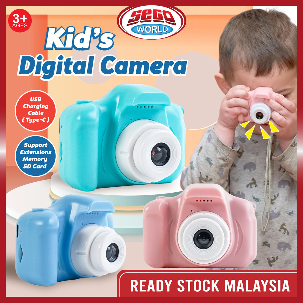 Kids Mini Digital Camera 1080P HD Lens Digital Camera Selfie Camera ...