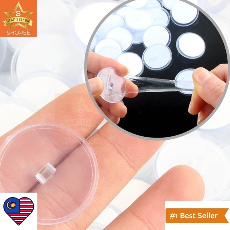 (MW)20Pcs Ceiling Strong Traceless Hooks / Adhesive Hook Small Disc ...