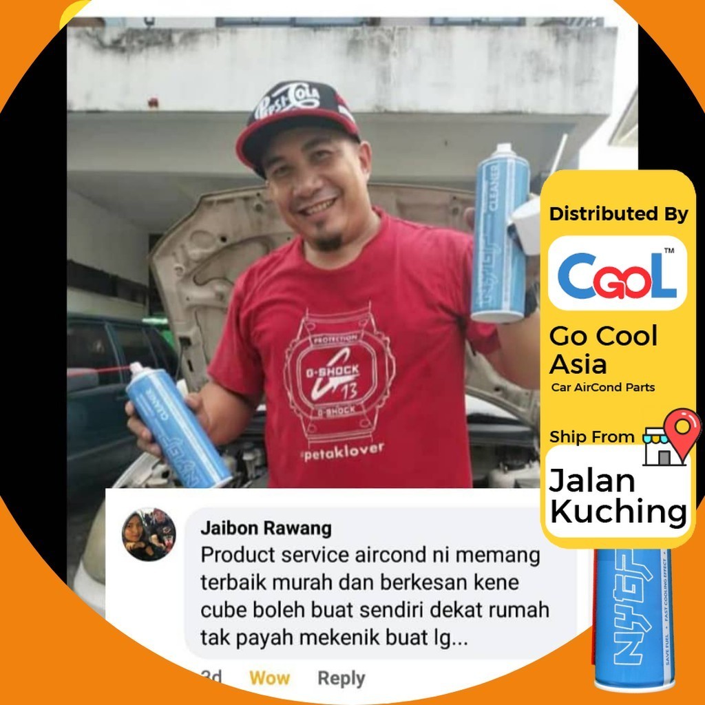 ⚠ NO SHIP TO SABAH SARAWAK GOCOOL NYGP AIR COND COOLING COIL TREATMENT CLEANER 8LINE AEROPAK ...