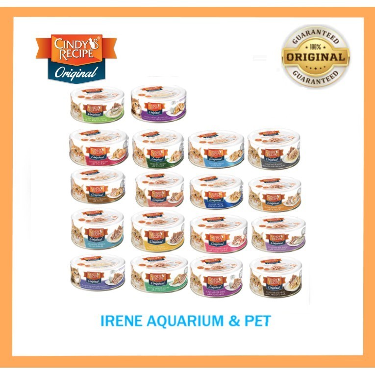 Cindy's Recipe Original Cat Canned Food 80g x24 | Shopee Malaysia
