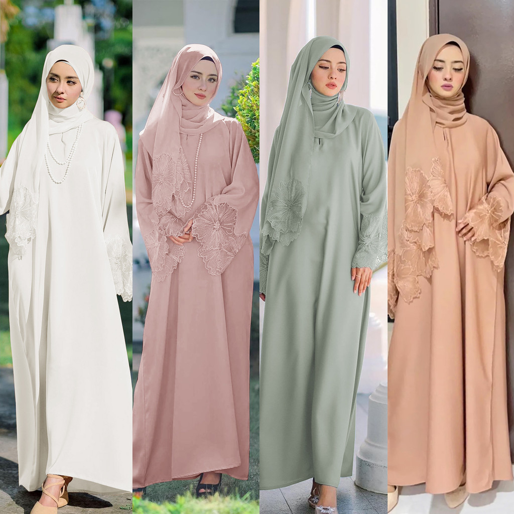 baju raya 2024 baju kurung Baju Raya Sulam 2024 Dress Women Muslim ...