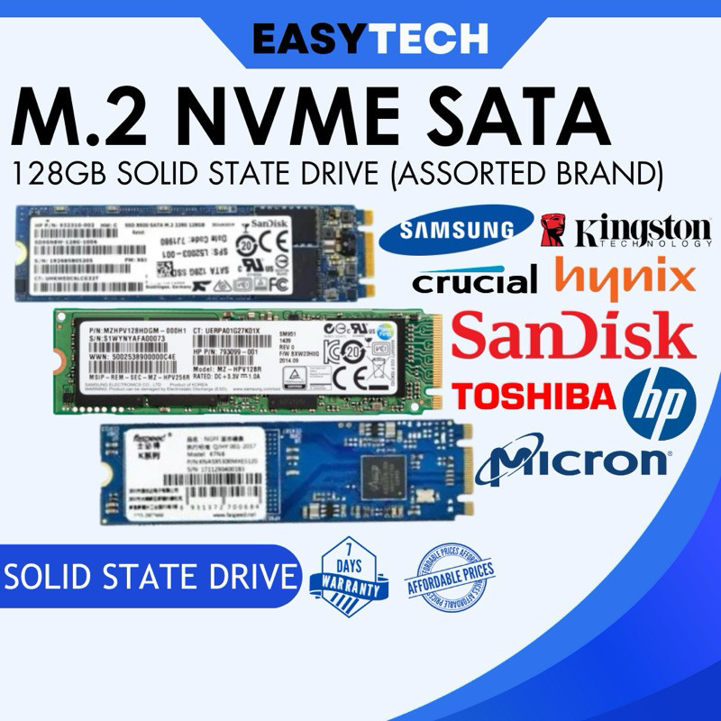 (Used) M.2 NVME SATA SSD 128gb 256g 512g 1t 2t Ssd For Pc Computer Laptop | Shopee Malaysia