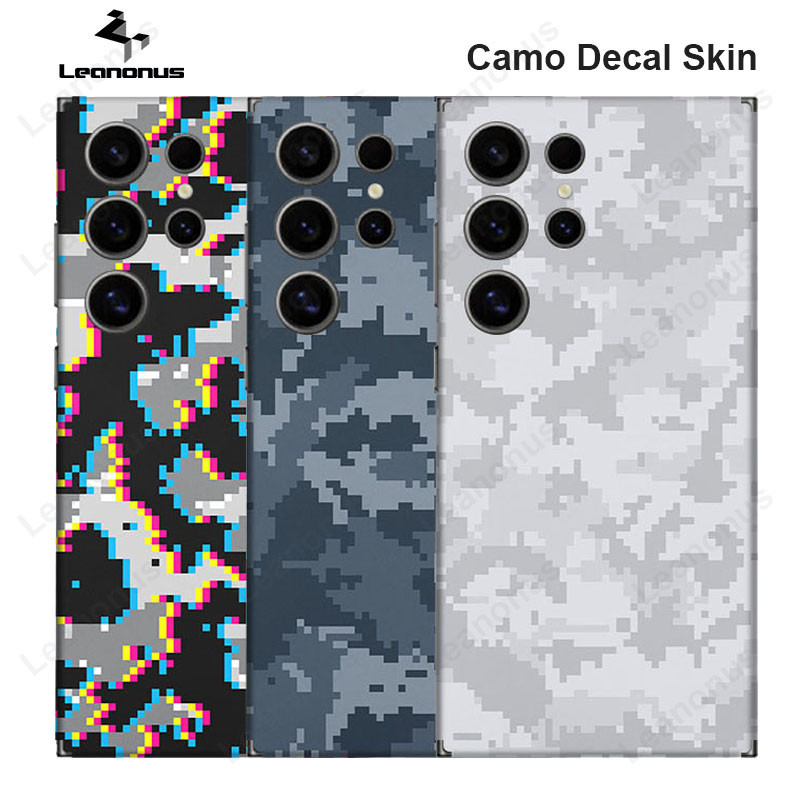 Camo Decal Skin for Samsung Galaxy S24 S23 S22 S25 Ultra Plus A54 A55 ...