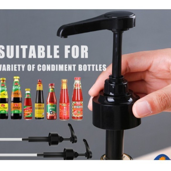 H1071 Household Oyster Sauce Pump Head Oil Chili Tomato Sauce Bottle Mouth Squeezer Soy Sauce ...