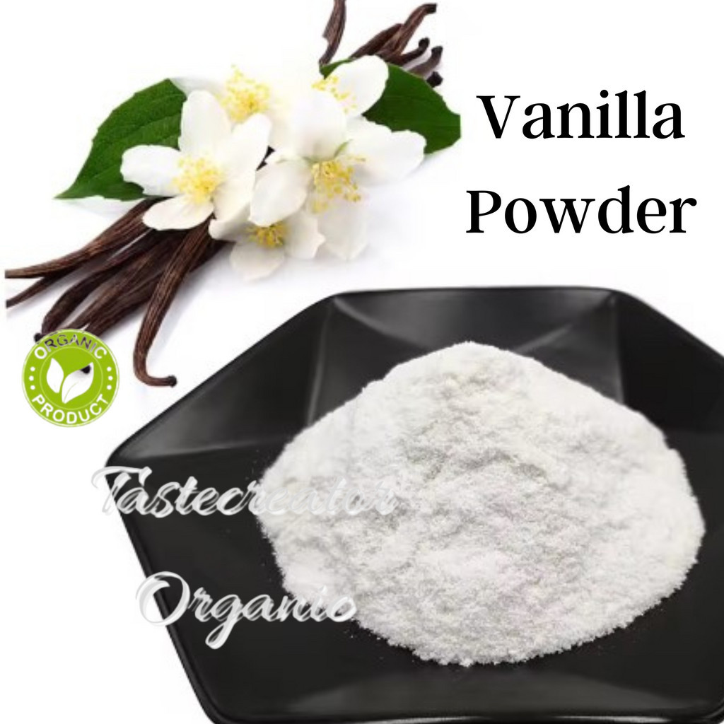 Organic Vanilla Powder Clear White Double Strength Artificially ...