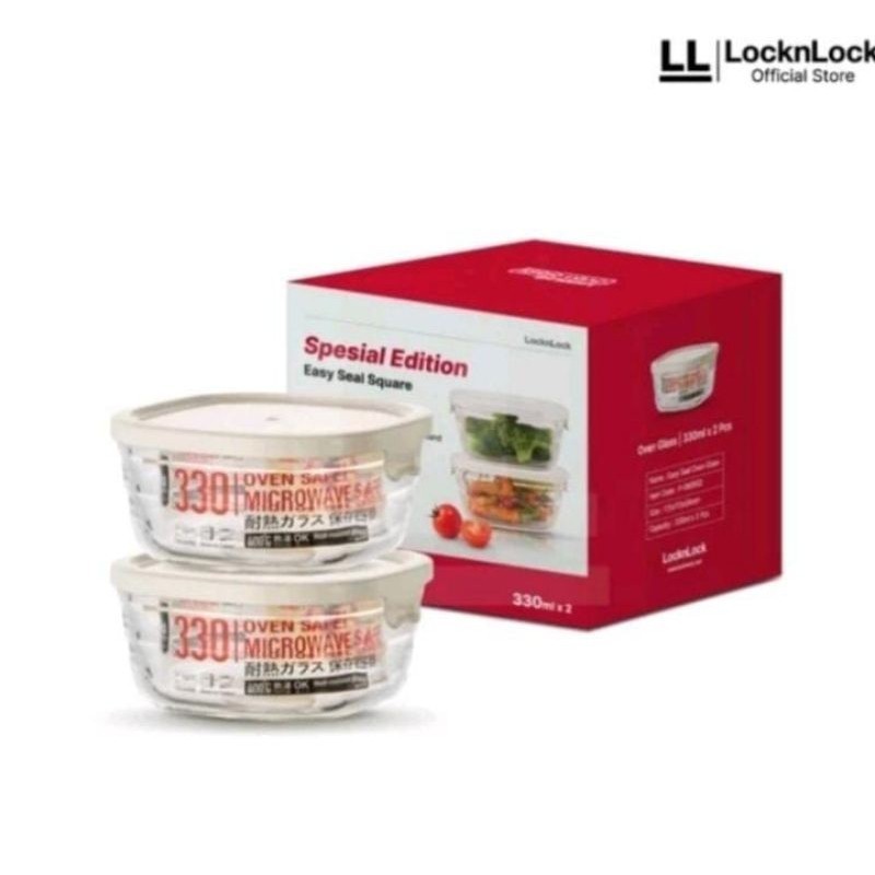 Locknlock Oven Glass Baby Food Container Contents 2Pcs Glass Container ...
