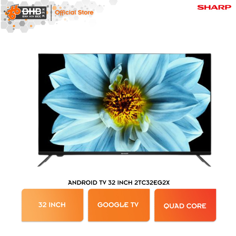 Sharp Smart TV 2TC-32EG2X 32 Inch Quad Core 2TC32EG2X TV Pintar ...