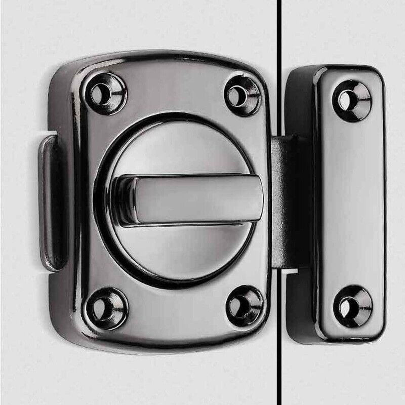Gate Latch Toilet Lock Door Slide Bolt Latch Twist Sliding Door Kunci ...