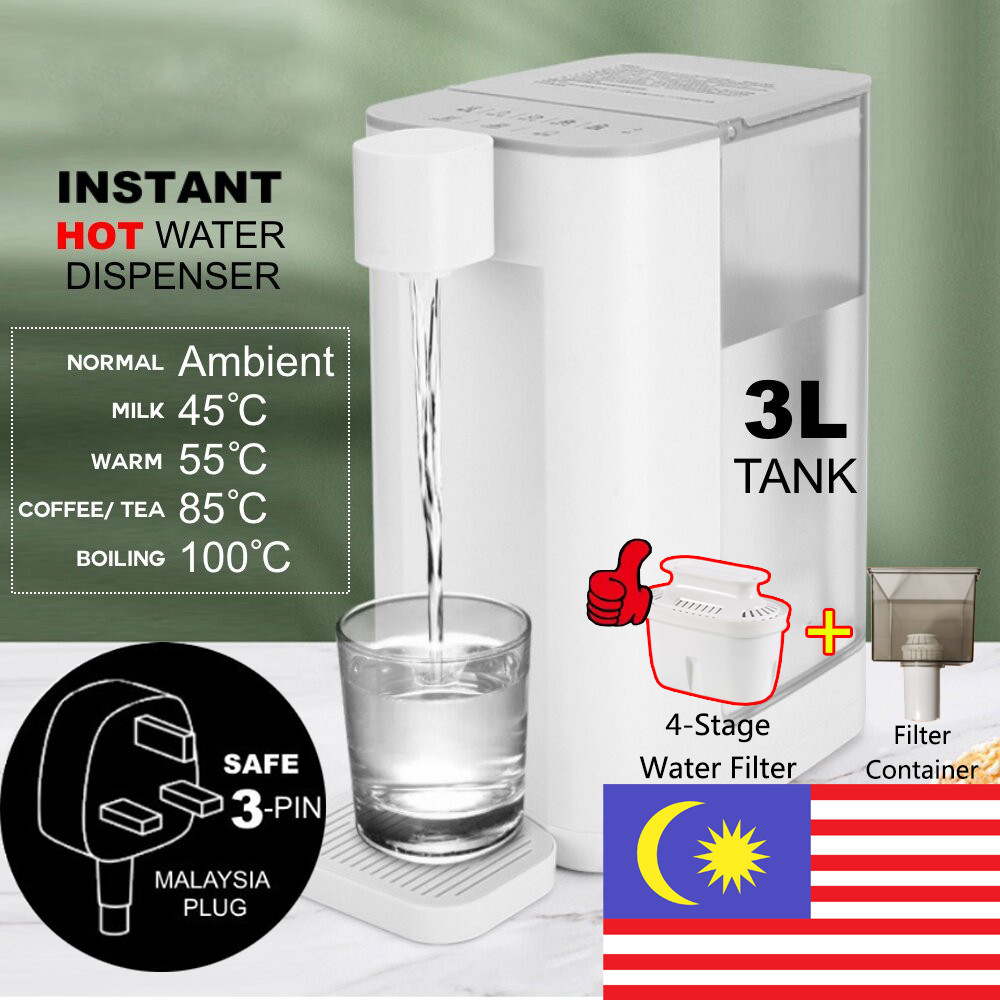 Ready Stock Xiaomi Style 3L Instant Hot Water Pot Kettle Heater ...