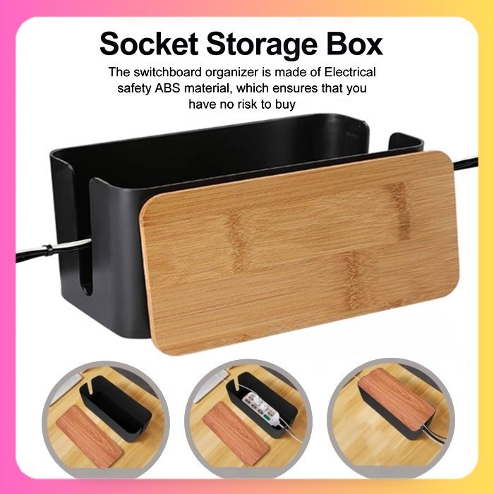 Socket Storage Box Cable Management Case Wires Bekas Tempat Simpan ...