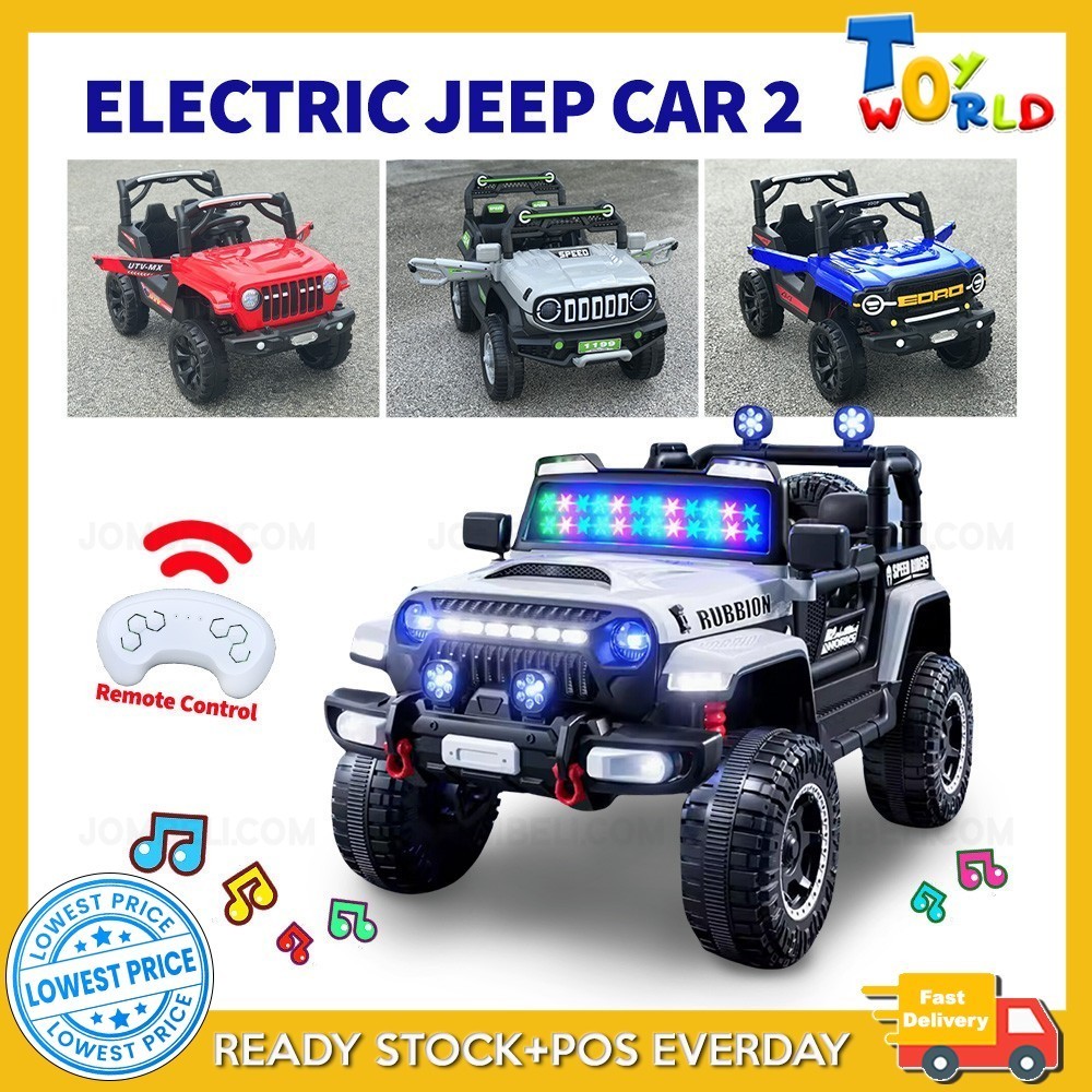 ELECTRIC Ride ons JEEP CAR 2 remote control car for kids ride on car ...
