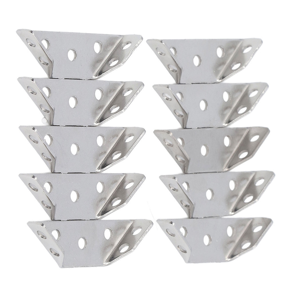 SPR-10pcs Stainless Steel Multifunction Triangle Corner Brace Multi ...