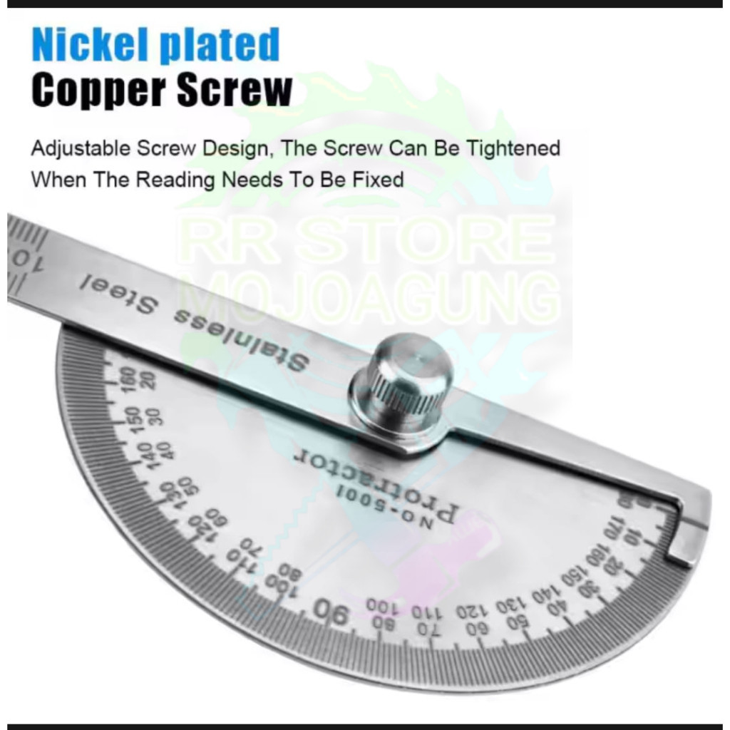 Protractor Ruler/Iron Angle/Stainless Steel Protractor/Angle Ruler/180 ...