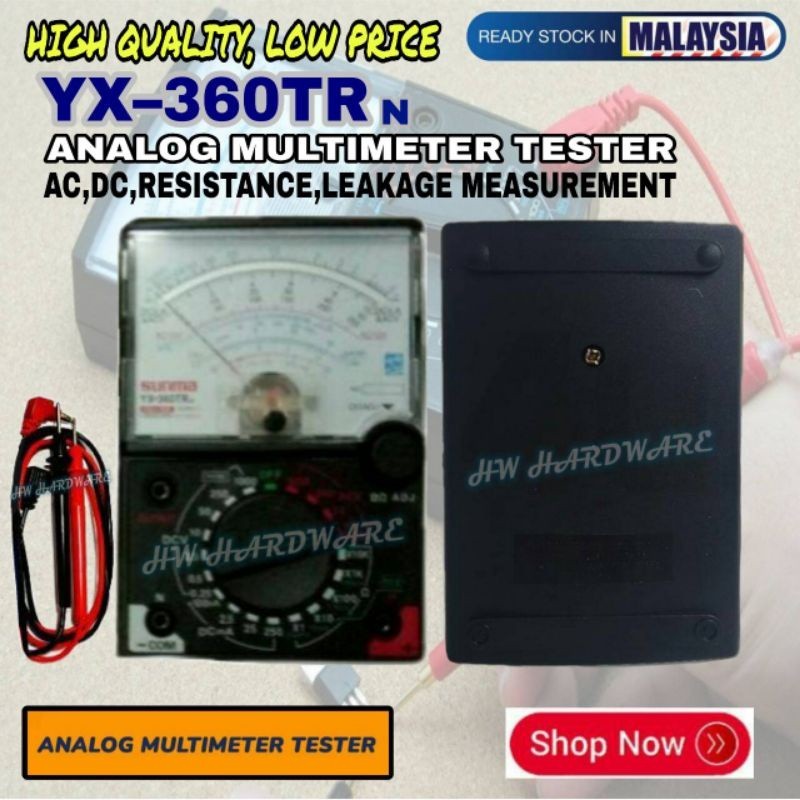 YX-360TRn Analog Multimeter Multi Meter Digital Tester With Buzzer ...
