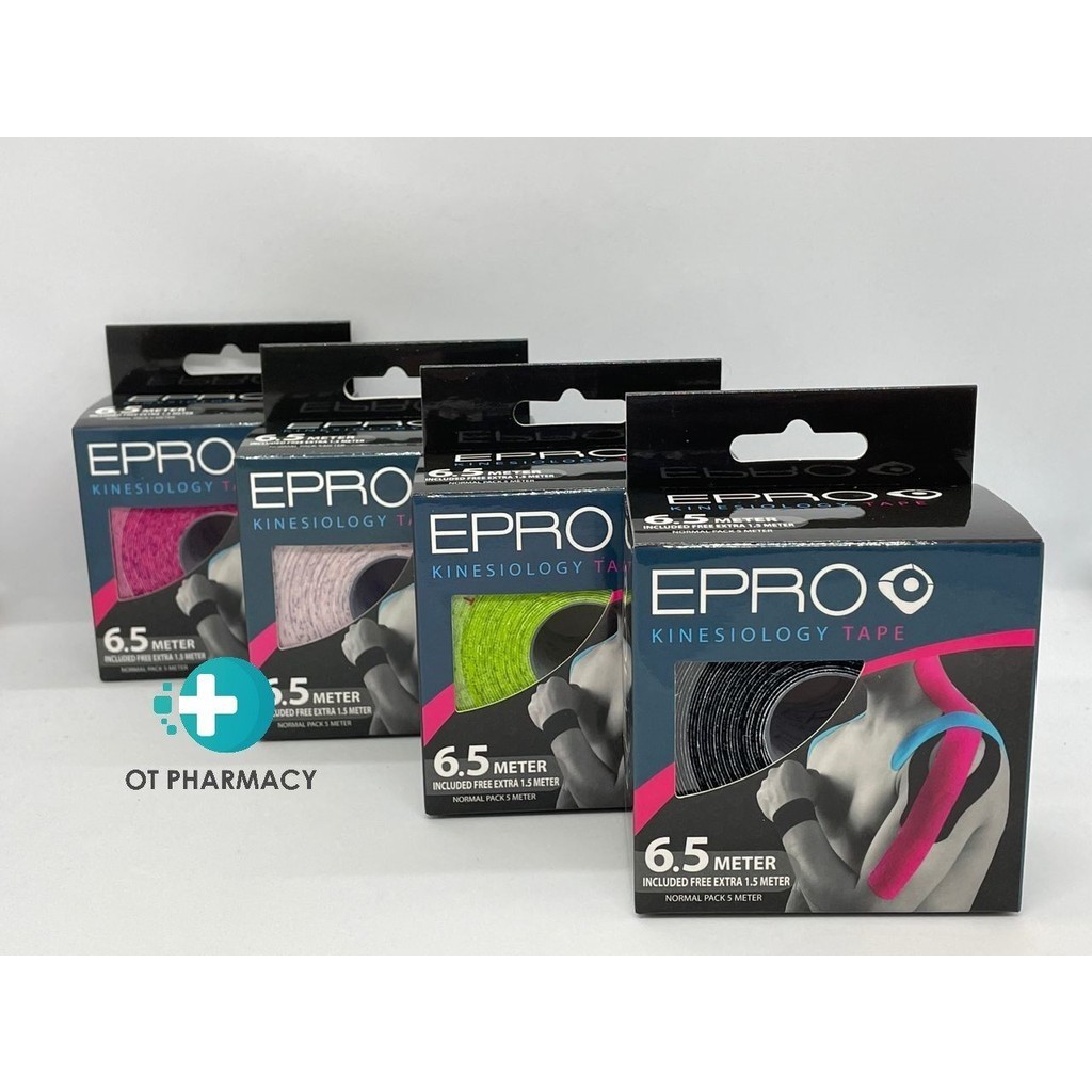 Epro Kinesiology Tape 6.5m (Pink/Black/Blush Pink/Neon Green) | Shopee ...