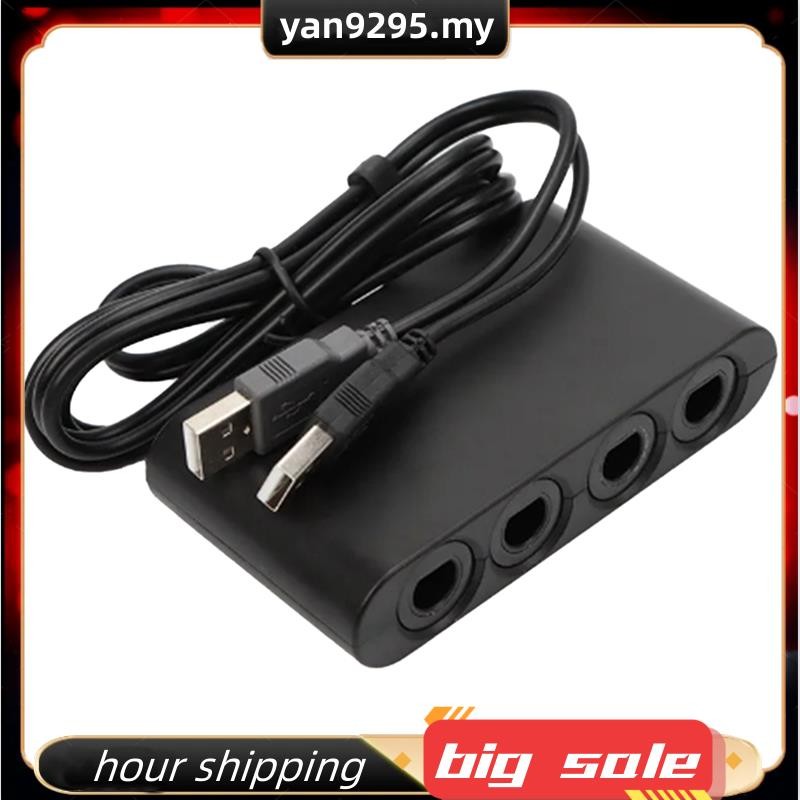 4 Ports Game Converter for GameCube GC Controller USB Adapter for ...