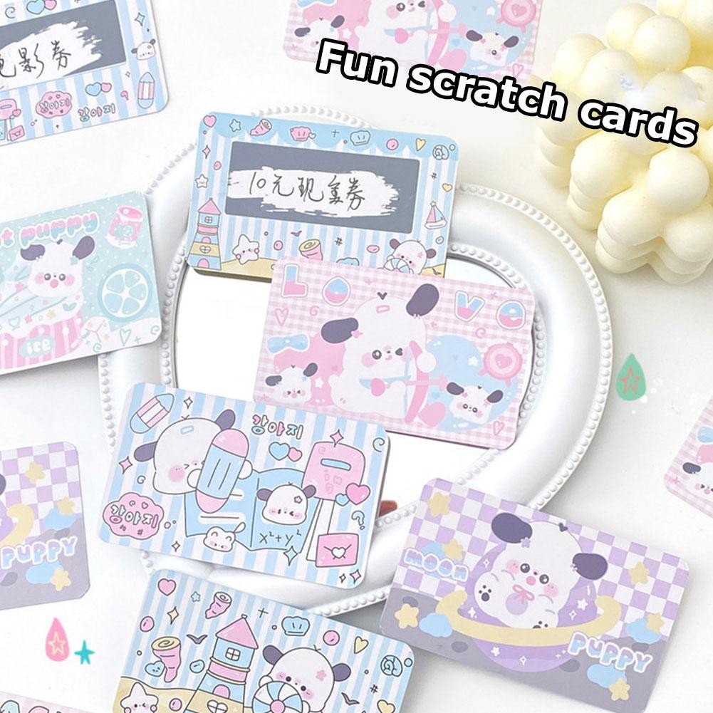 Cartoon Cute Scratch Cards Creative Diy Lucky Scratch Toys Reward ...