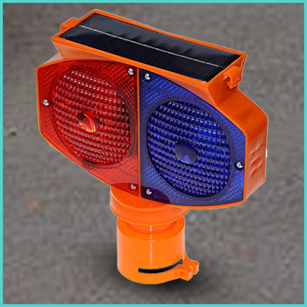 Solar Flashing Warning Light Flashing Warning Light Red And Blue LED ...