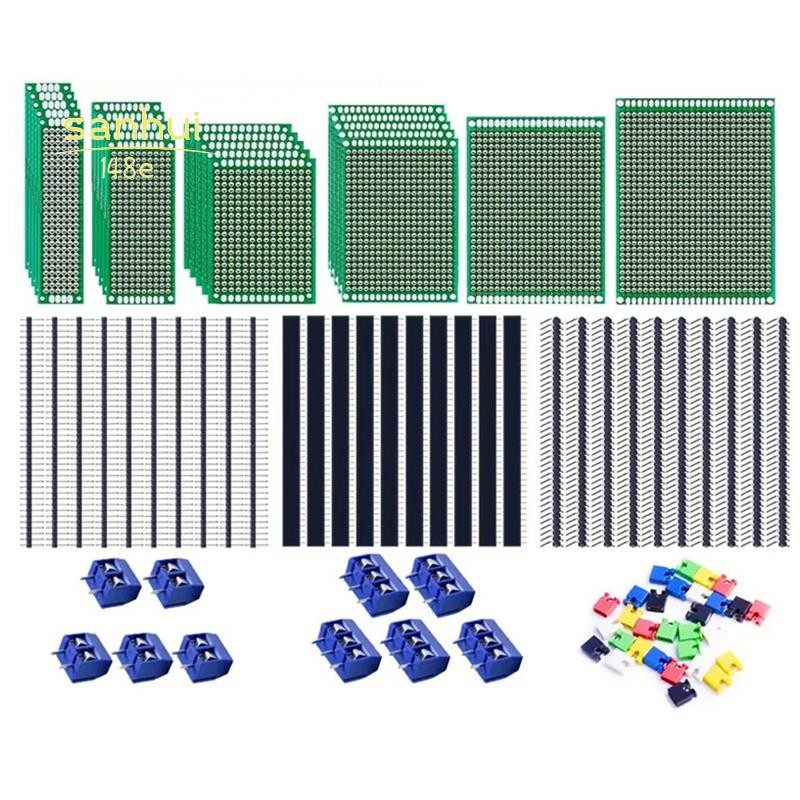 92PCS Kit Universal PCB Prototype Board Circuit Boards for DIY ...