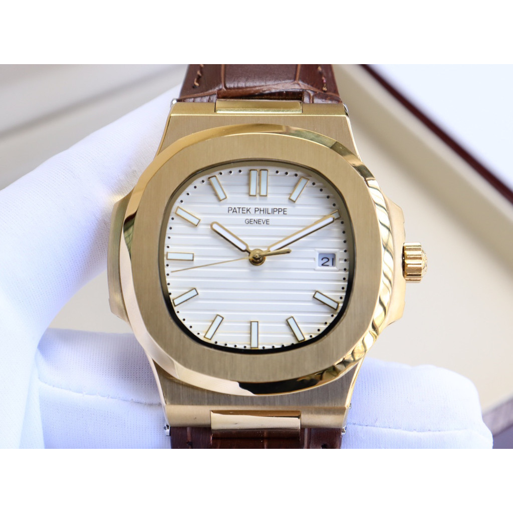 Patek Philippe Nautilus YY9 40MM Luxury Golden Outer Ring with Simple ...