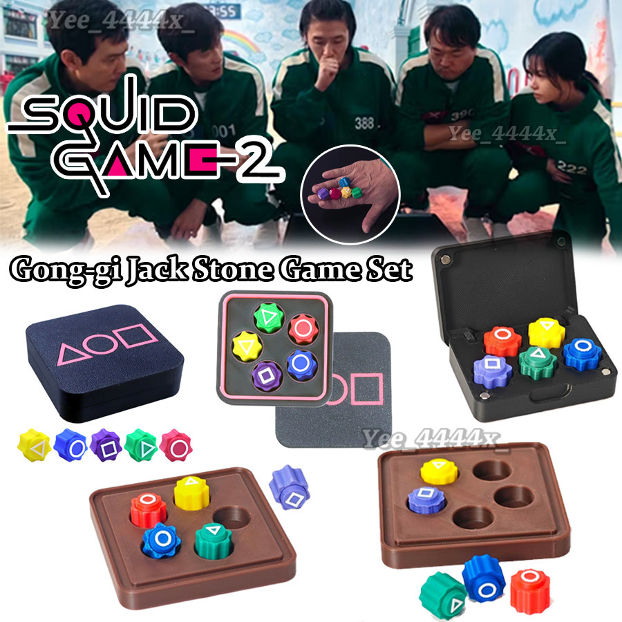 Squid Game 2 | Gonggi Jack Stone Game Set Korean Traditional Play Game ...
